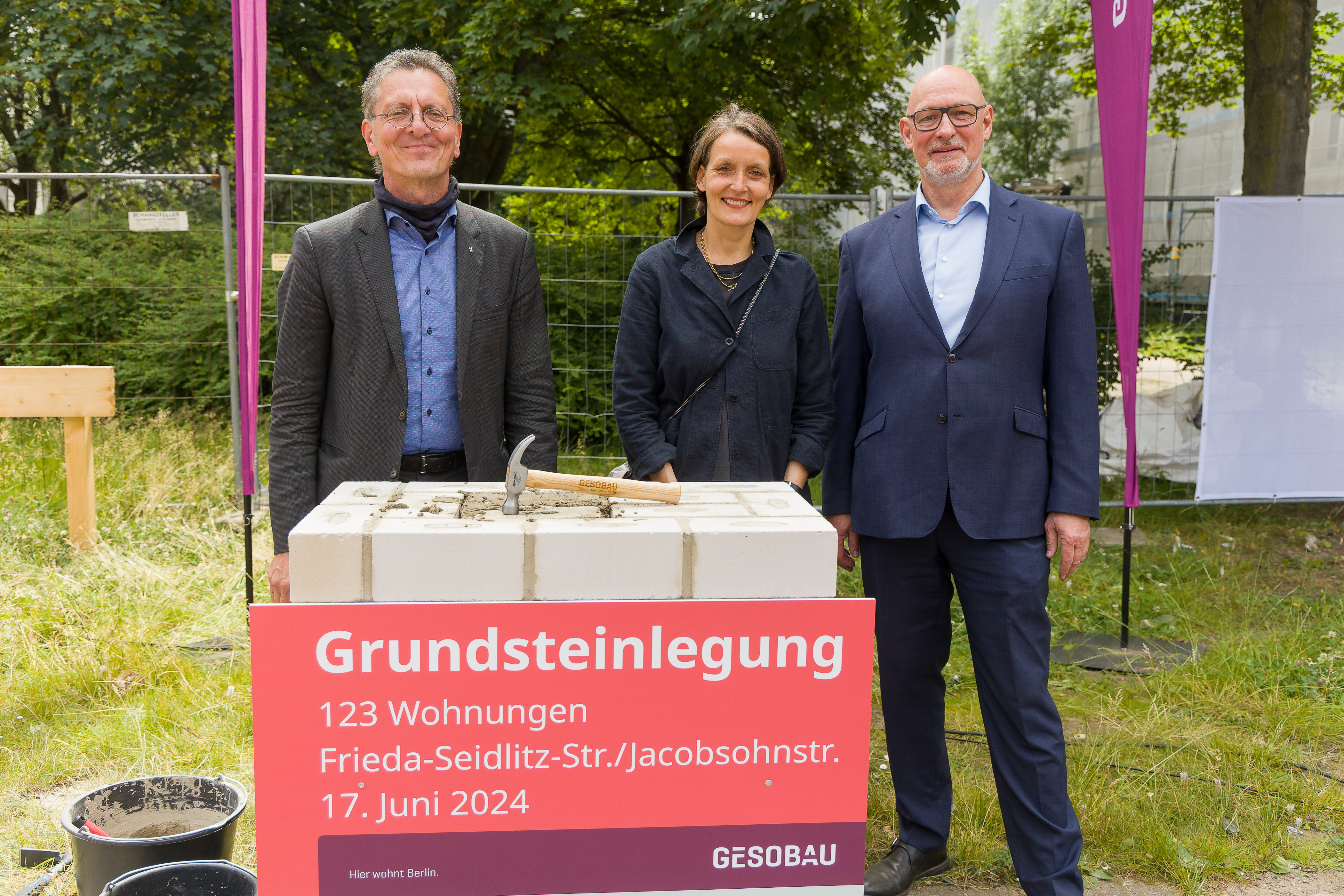 GESOBAU legt Grundstein für 123 neue Mietwohnungen am Hamburger Platz ...